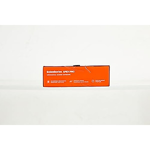 SteelSeries Apex Pro Mechanical Gaming Keyboard, Adjustable Actuation Switches, OLED Display, Red Switches, French AZERTY Layout