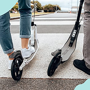 i-Glide Metro Commuter (Black/Grey) - Lightweight, Portable Kick Scooter