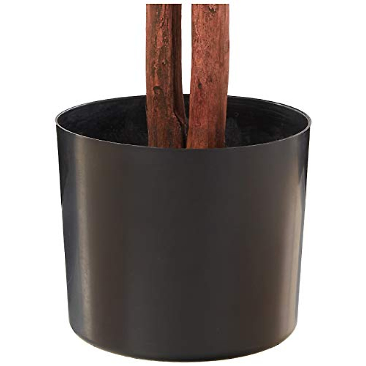 Ficus Artificial Tree - Fake Plant with Variegated Leaves and Natural Trunk - 5-Foot-Tall Topiary Decor for Indoor or Outdoor Use by Pure Garden