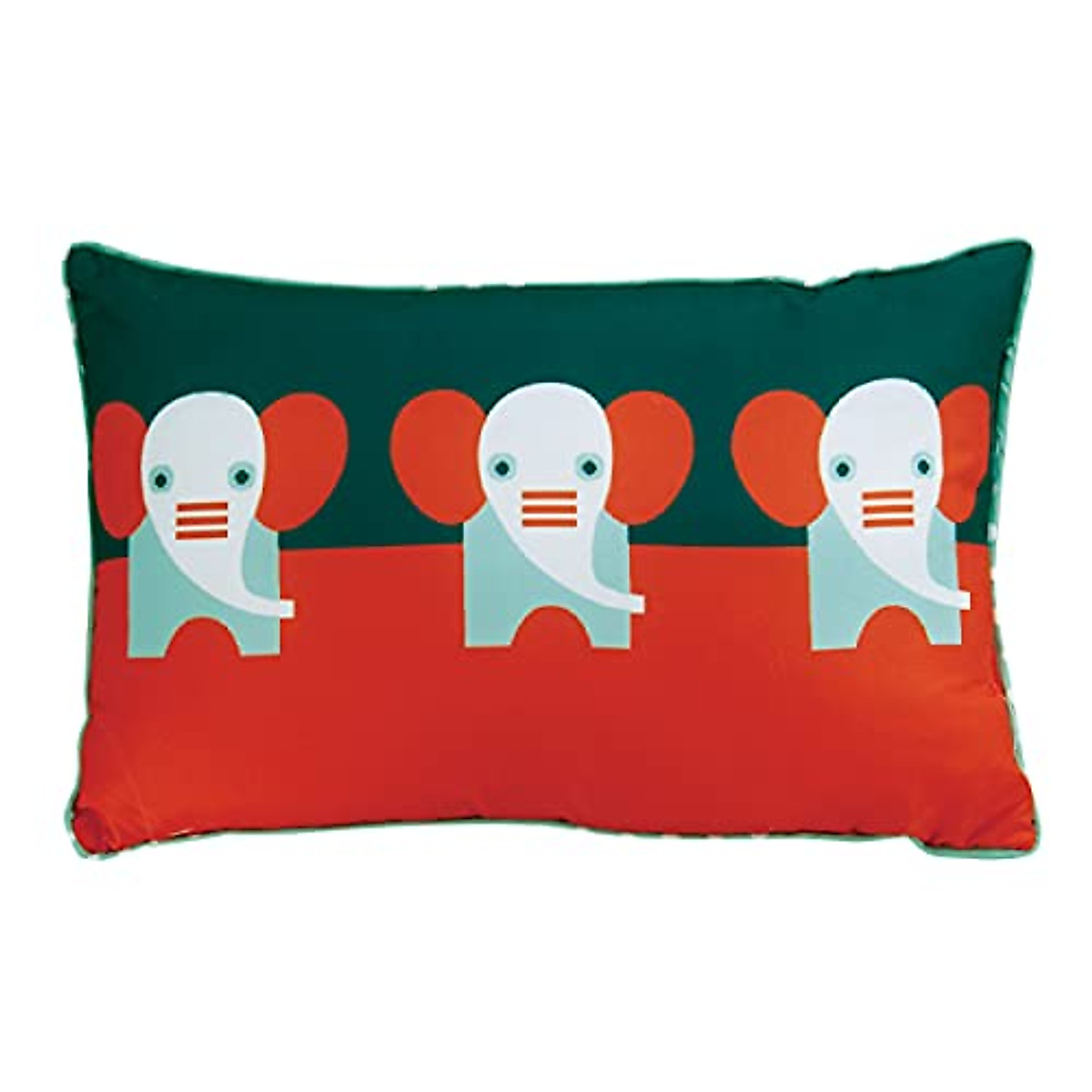 Chic Home Marsh 4 Piece Reversible Quilt Set Cute Elephant Friends Youth Design Bed in a Bag-Decorative Pillow Shams Included, Full, Multi Color