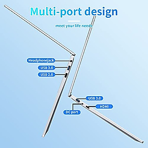 ZWYING 【Win 11 Pro/MS Office 2019】 16 inch FHD IPS high-Performance Laptop high Speed celeron N5105(2.0Ghz) CPU 12G RAM/512GB SSD High Capacity Battery Notebook PC with Backlit Keyboard (12G+512GB)