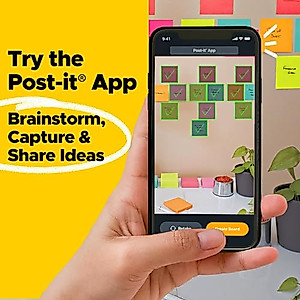 Post-it 100% Recycled Paper Super Sticky Pop-up Notes, 2X the Sticking Power, 3x3 in, 6 Pads/Pack, Wanderlust Pastels Collection