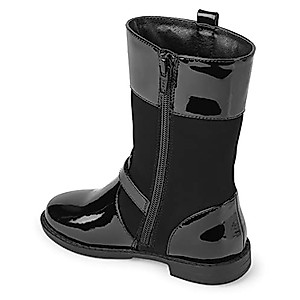 Gymboree, and Toddler Girls Faux Leather Tall Boots,BLACK,3