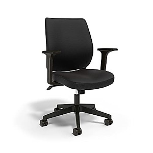 Union & Scale Un59380 Essentials Fabric Task Chair, Black