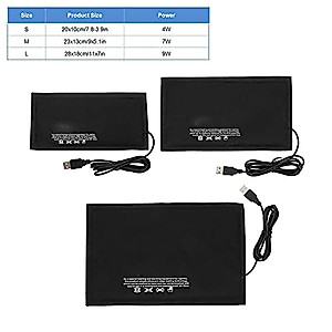 plplaaoo Reptile Heating Pad,Constant Temperature Under Tank Terrarium Warmer Heating Mat, Adjustable Temperature Under Tank Terrarium Heater, Heat Mat for Turtle Snake Frog Lizard Small Animals(L)