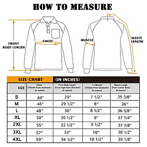 MOHEEN Men's Long Sleeve Moisture Wicking Performance Solid Golf Polo Shirt with Pocket (Black, X-Large)