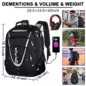 15.6 Laptop Backpack for Women, Work Backpack with USB Port RFID Anti Theft Travel Backpacks for Teacher Nurse, Cute School College Gifts Bookbag Wide Open Water Resistant Casual Daypack for Tablet