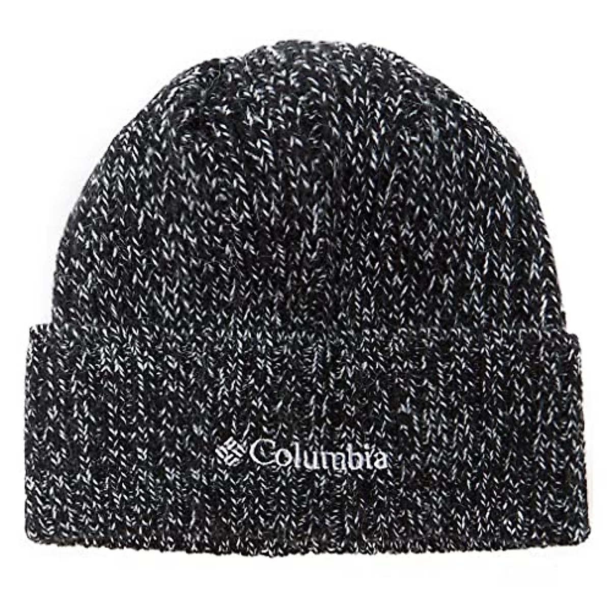 Columbia Men's Watch Cap, Black and White Marled, One Size