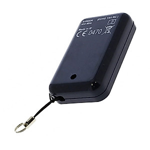 L.A. Ornamental Genius Echo TX4 RC 433 MHz Remote Control Transmitter Garage Door Openers, Blue