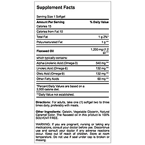 Puritan's Pride Natural Flax Oil 1200 mg