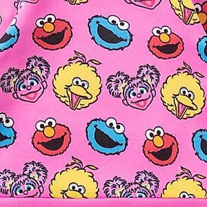 Sesame Street Elmo, Cookie Monster, Big Bird and Abby Cadabby Girls Long Sleeve Shirt and Pants Set for Infant and Toddler