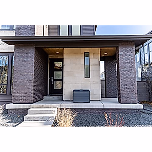 BenchSentry by Genie Package Delivery Box for Outside - Protects Packages from Theft and Weather Damage - Slate