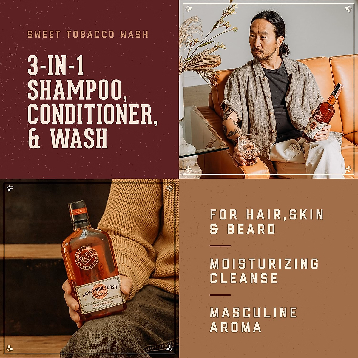 18.21 Man Made Men's Book of Good Grooming Gift Set Volume 2, 1 ct.