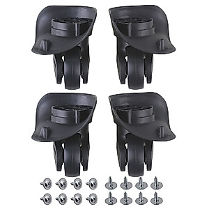 Small Swivel Luggage Suitcase Weels Caster Wheels Replacement Pack of 4 W041-2