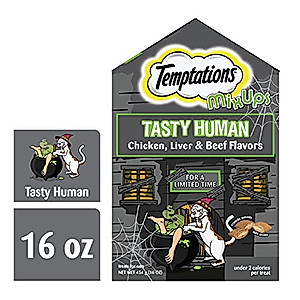 Temptations MIXUPS Tasty Human, Chicken, Liver & Beef Flavors, 16 oz. Pouch