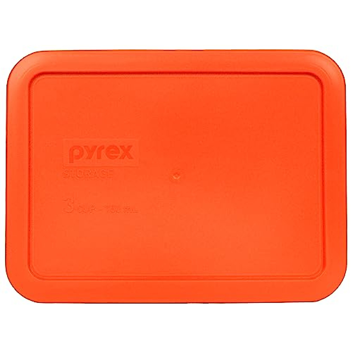 Pyrex 7210-PC 3-Cup Pumpkin Orange Replacement Storage Lid - 4-Pack