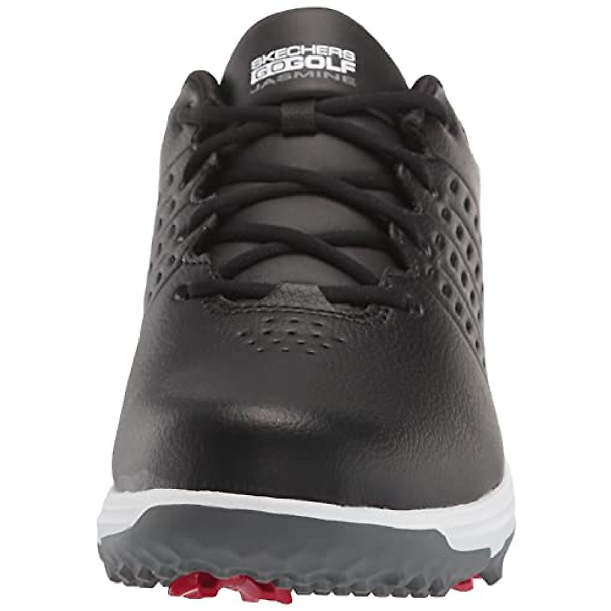 Skechers Women's Go Jasmine Spiked Waterproof Golf Shoe, Black, 8.5