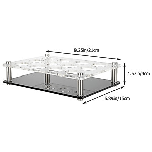 PATKAW Shot Glass Holder Acrylic Shot Glass Server Acrylic Cup Holder Shot Glass Serving Trays Shot Glass Base for Tequila Whiskey Cocktail Party Club Home Bar Drinking