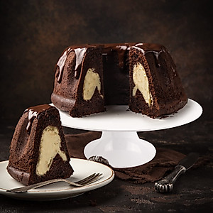 XMNFLY Round Cake Stand 10" Melamine Cake Display Stand Dessert Cupcake Display Tray for Wedding,Birthday,Party,Baby Shower,Anniversary,Ceremony-White