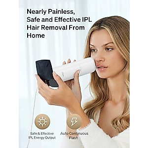 Ulike Laser Hair Removal for Women and Men, Air 3 Ice-Cooling IPL Hair Removal Device for Nearly Painless & Long-Lasting Results, 3 Modes & Auto Flashing for Fast Full Body Hair Removal from Home