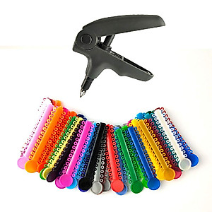 SUPVOX 41PCS Dental Orthodontics Elastic Ligature Ties Rubber Bands Elastomeric Braces