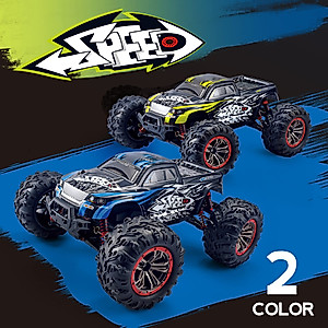 HScopter RC Cars, 4WD Hobby Grade Off Road Remote Control Car 30+MPH Waterproof Monster Truck 1:10 All Terrain Electric Toy Vehicle Gift for Kid Adult