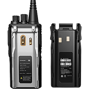 SAMCOM FPCN30A Two Way Radios Long Range 5 watts,Programmable UHF 2 Way Radios, 1500mAh Battery Operated Walkie Talkies with Earpieces for Adults, Group Call Long Distance Radio, 1 Pack