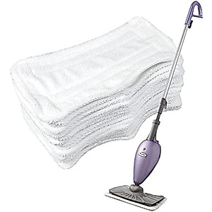 10 Pack Replacement Washable Cleaning Steam Mop Pads Compatible with Shark S3101, S3102, S3250, S3251, SK115, SK140, SK141, SK410 Series Steam & Scrub All-in-One Hard Floor Steam Mop