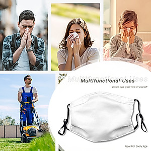 SARNFANS Natural Color Reusable Adults Washable Face Mask Gifts,Autumn Love Themed Heart,Black Adults Face Masks 3D Cover for Outdoor Sport,White