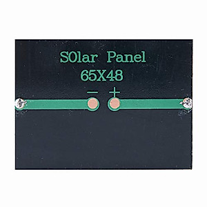 3Pcs 100MA 0.3W 3V Small Solar Panel, 2.6x1.9 Inch Portable Polysilicon Solar Panel Charging Power Board Charger for Small Power Appliances