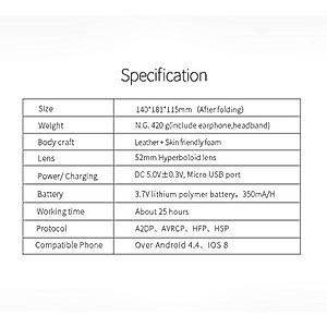 3D VR Headset Virtual Reality VR for Phone, Wireless Bluetooth VR Headset Helmet Stereo 110°FOV,Compatible for Android iOS iPhone 12 11 Pro Max Mini X R S 8 7 Samsung 4.7-6.2" Cellphone