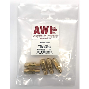 169-728 Miller Style M-25 Gas Diffuser/Tip Adapter - Arc Weld by Masterweld Pack of (5)
