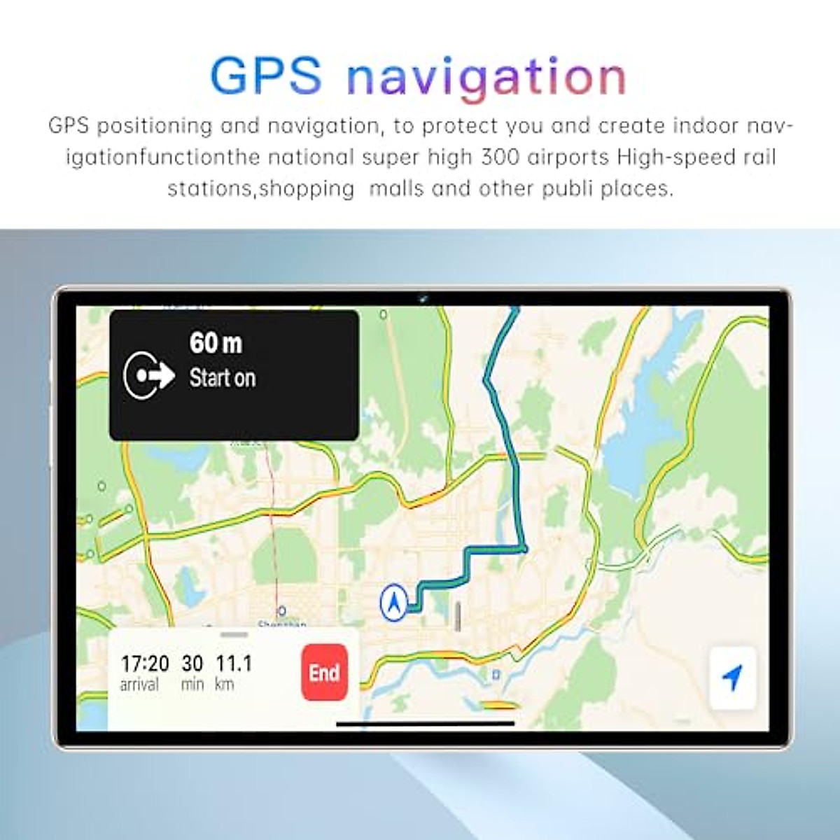 Honio 10.1 Inch HD Tablet 8800mAh Dual SIM Dual Standby Octa Core Tablet Tab M10 8GB 128GB 3200x1440 for Study (Blue)