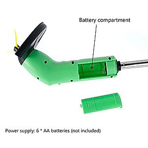 Trimmer Cordless Lawn Weed Cutter Edger with Zip Ties Gardening Mowing Tools Kit