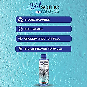Ahh-Some Jetted Tub Cleaner for Bathtubs, Whirlpools, Jacuzzis, Spa Flush, America's Most Effective Septic Safe Jetted Tub System Cleaner for Jets and Tubes. 16 Cleanings in a Single Bottle