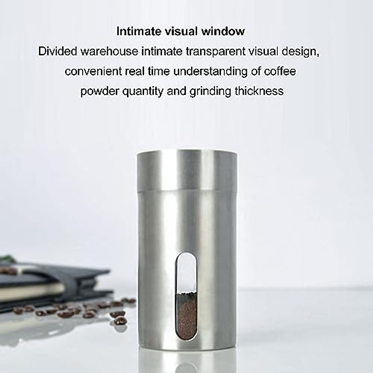 Grind Coffee Beans Manual Coffee Grinder Manual Coffee Grinder Stainless Traditional Coffee Bean Grinder Steel Sealed Accuracy Grinding Hand Coffee Grinder