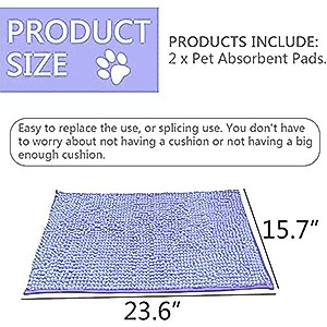 Hamiledyi Rabbit Washable Pee Pads 2Pcs Reusable Guinea Pig Training Pad Doggy Sleeping Bedding Mat for Dog, Cat