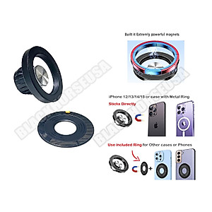 Phone holder compatible with Porsche 911 Carrera 992 Dashboard center console - Stick on with EASY release - to hold iPhone, Samsung Galaxy,