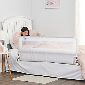 Regalo Hideaway 54-Inch Extra Long Bed Rail Guard, with Reinforced Anchor Safety System
