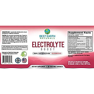 Best Earth Naturals Electrolyte Support Supplement - Helps Support Electrolyte Balance with Vitamin D, Calcium, Magnesium, Sodium, Potassium, Boron and More!