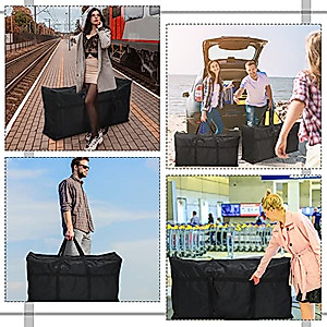 2 Pcs Extra Large Duffel Bag Travel Duffle Bag 42 x 23 x 14 inches Large Storage Bags with Zippers and Handles Black Storage Totes Packing Bags for Moving Travel Camping Sports Equipment Storage