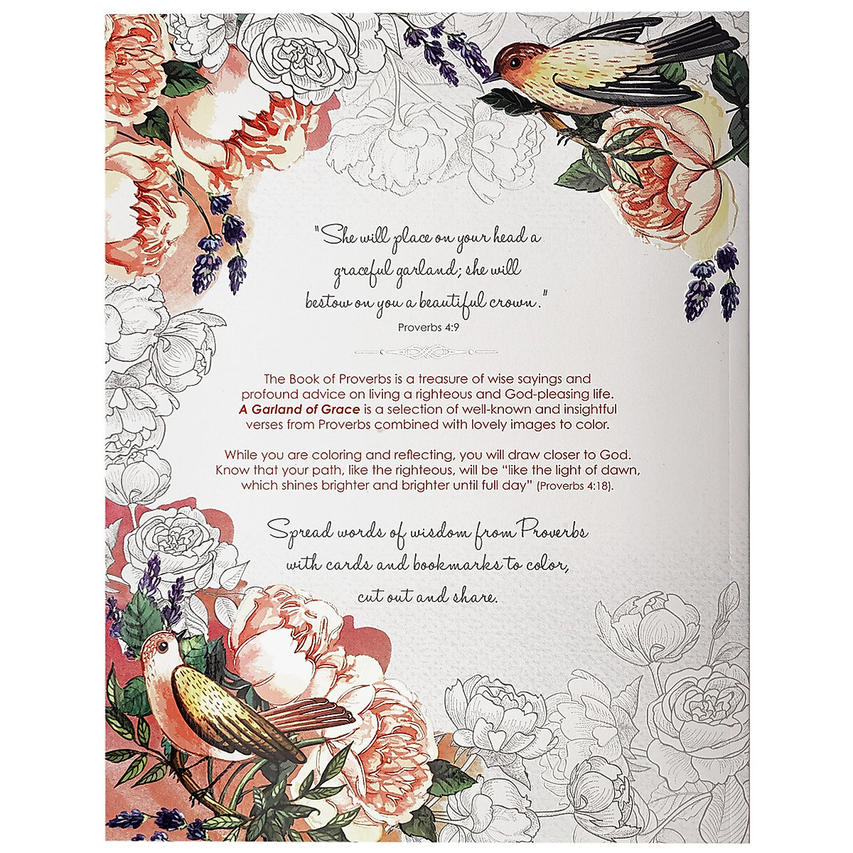 A Garland of Grace: An Inspirational Adult and Teen Coloring Book