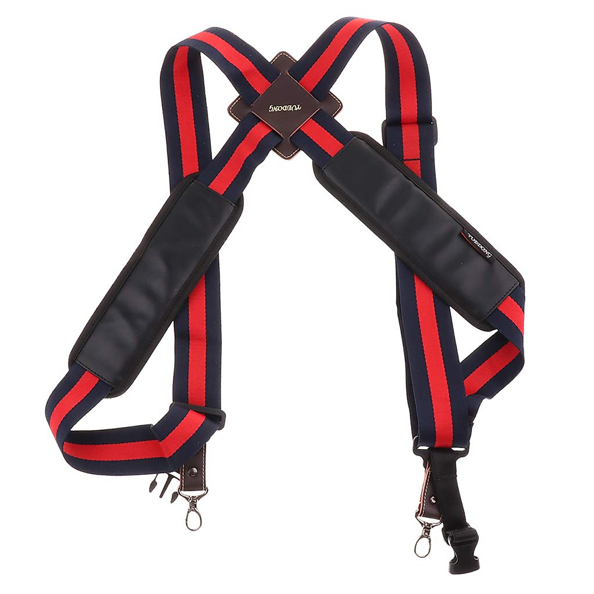 KLIZZA Replacement African Djembe Shoulder Strap Belt for Drummer Stage Performance - Red