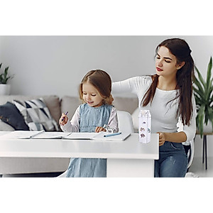 Bac-kitchen 2 Pack Milk Carton Water Bottle - Clear Square Milk Bottles BPA Free Portable Water Bottle with 23 PCS Stickers For Outdoor Sports Travel Camping Activities