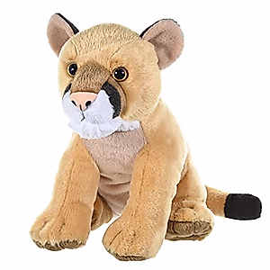 Wild Republic Mountain Lion Plush, Stuffed Animal, Plush Toy, Gifts for Kids, Cuddlekins 12 Inches