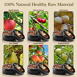 Cocktail Smoker Kit - Old Fashioned Cocktail Kit 6 Different Flavor Wood Chips, Whiskey Smoker Kit for Cocktails, Wine, Drink, Cheese, Meats, Gifts for Men, Dad and Boyfriend