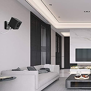 VOMENC Silicone Case for Wyze Cam Wyze Cam V2-Quick Wall Bracket Included-Scratch Protection Cover-Extra Protection for Wyze Camera (1PACK, Black)