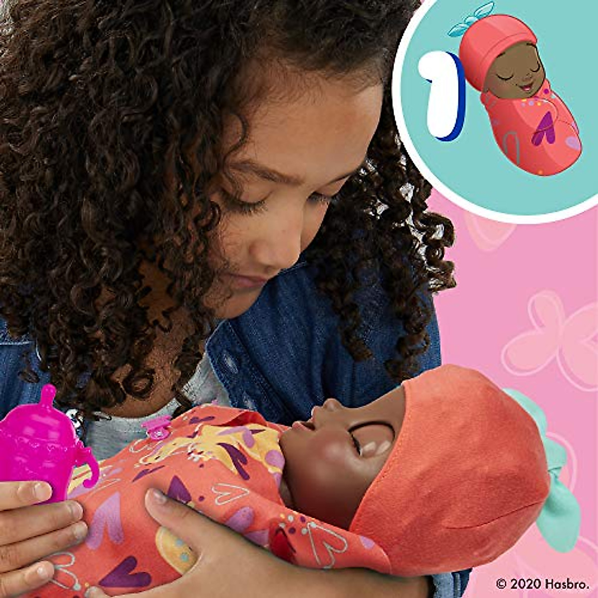 Baby Alive Baby Grows Up (Sweet) - Sweet Blossom or Lovely Rosie, Growing and Talking Baby Doll, Toy with 1 Surprise Doll and 8 Accessories