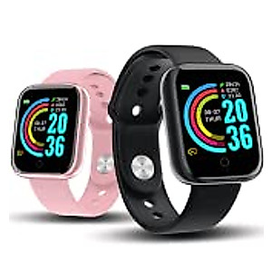 smartwatch Waterproof sports reloj y68 d20 smart watch cheap Online Wearable Devices (BLACK)