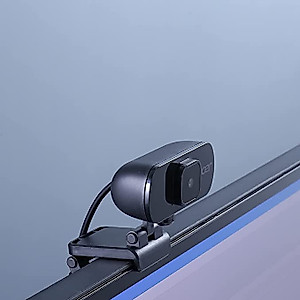 Acer Full HD USB Streaming 2MP Webcam | 1080P HD | 360° Rotation | Digital Microphone | Plug & Play for Desktop or Laptop PC | Stream for Zoom, Skype, Facetime, YouTube | Conference Calls & MS Teams